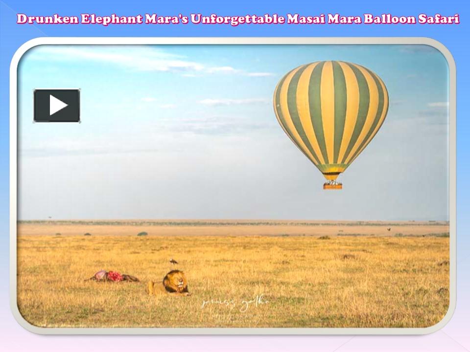 PPT – Drunken Elephant Mara's Unforgettable Masai Mara Balloon Safari PowerPoint presentation ...