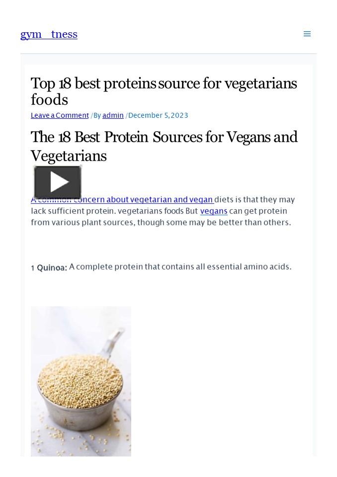 PPT – The 18 Best Protein Sources for Vegans and Vegetarians PowerPoint presentation | free to ...