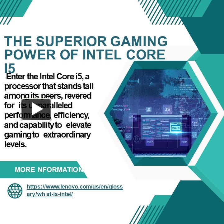 Intel Core i5: Unparalleled Performance & Efficiency presentation | free to download