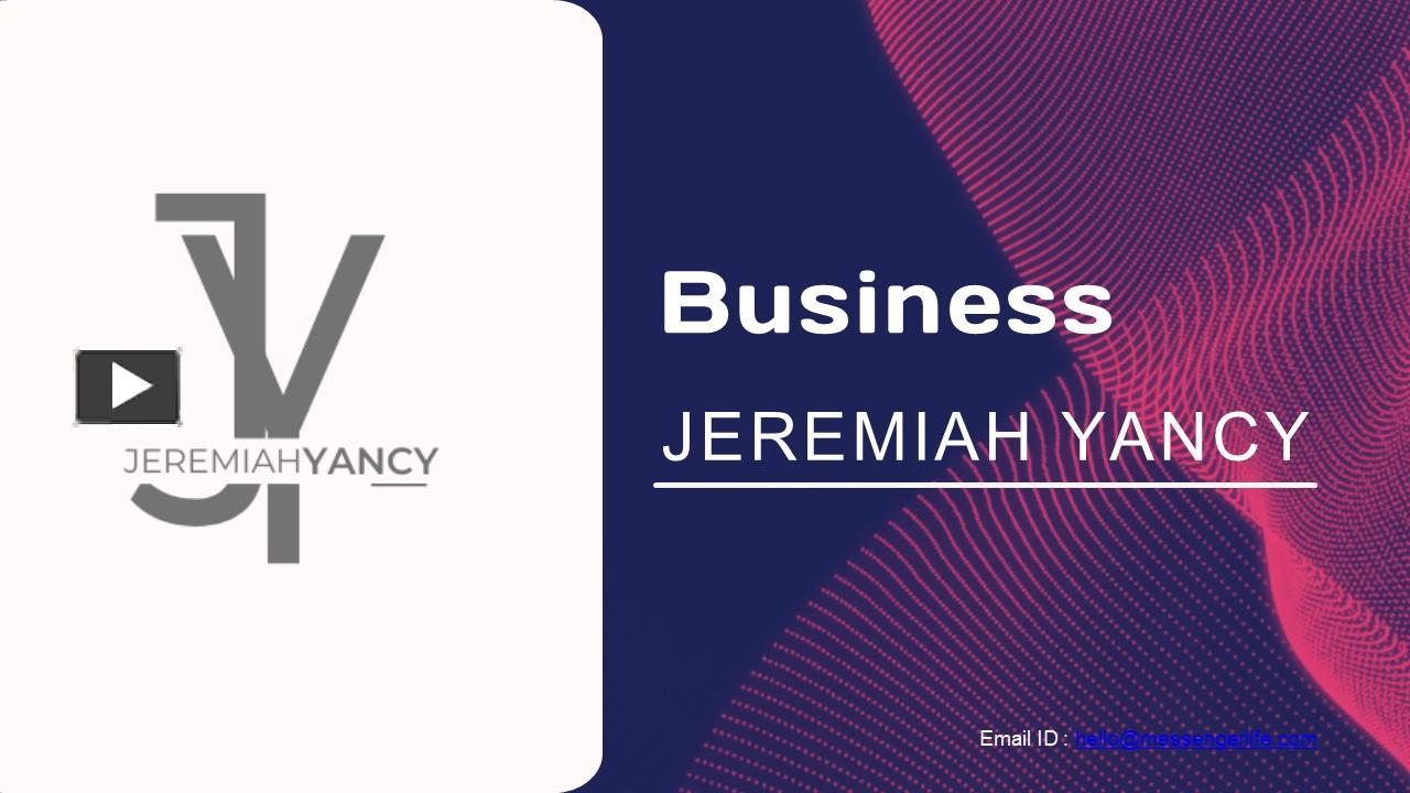 PPT – Jeremiah Yancy: Innovator Extraordinaire in Product Development (1) PowerPoint ...