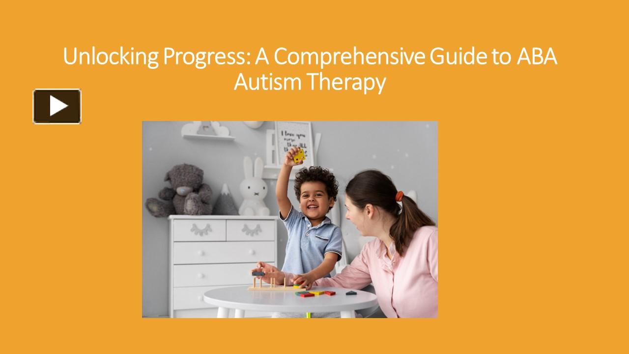 ABA Autism Therapy (1) presentation | free to download