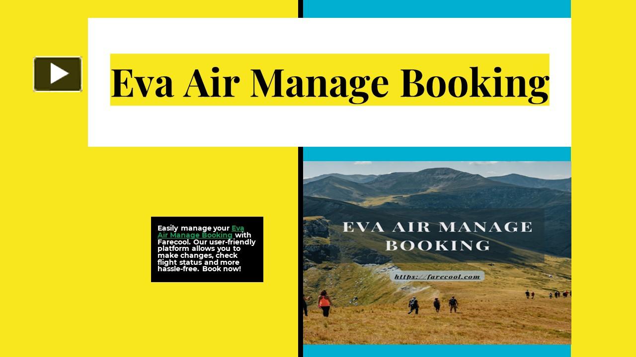PPT – Eva Air Manage Booking PowerPoint presentation | free to download - id: 9837ec-ZDcwM