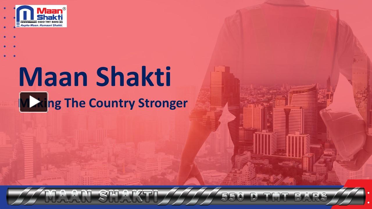 PPT – Making The Country Stronger - Maan Shakti PowerPoint presentation | free to download - id ...