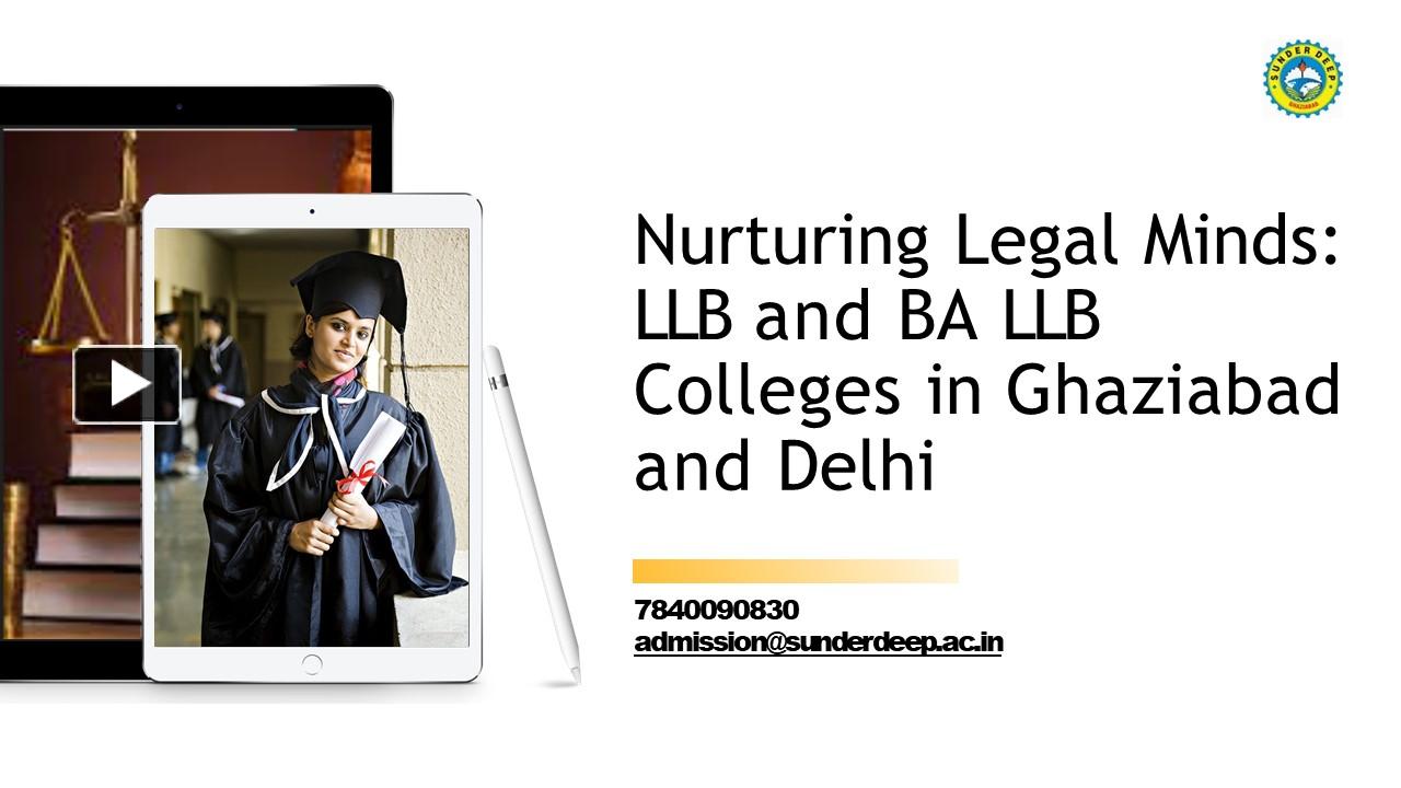 PPT – Nurturing Legal Minds: LLB and BA LLB Colleges in Ghaziabad and ...
