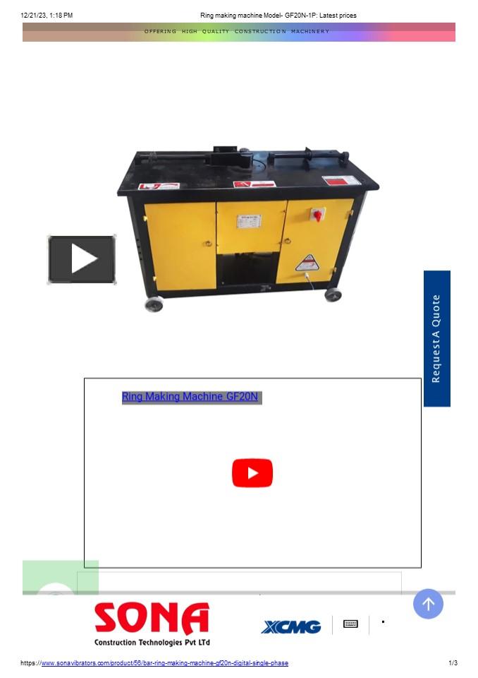 PPT – Best GF20N-1P Rebar Ring Making Machine In India PowerPoint presentation | free to ...