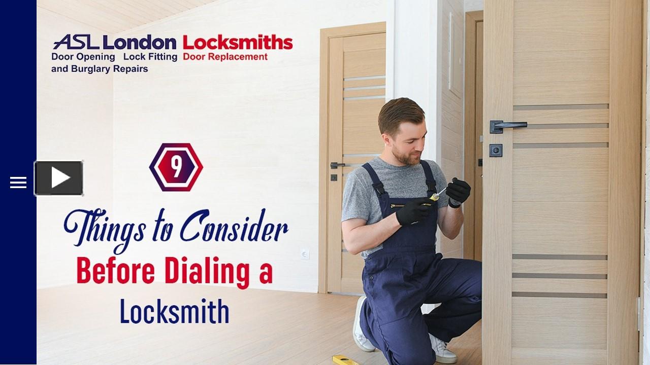 PPT – 9 Things to Consider Before Dialing a Locksmith PowerPoint presentation | free to download ...