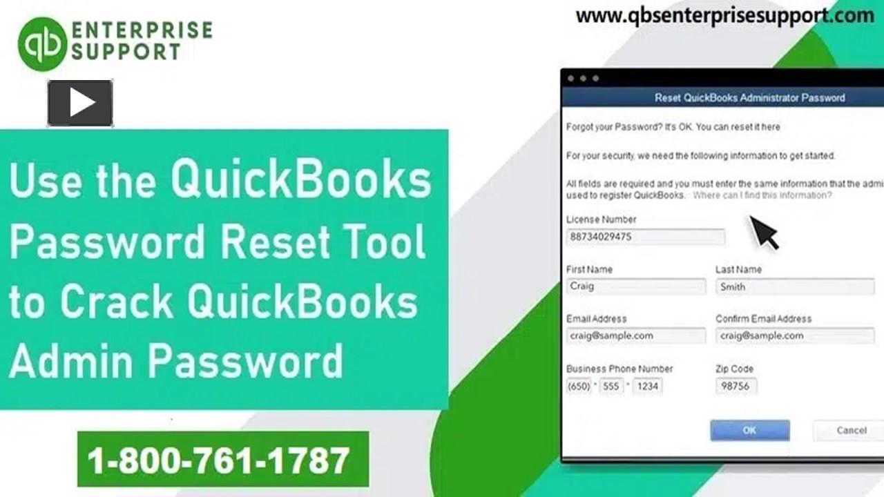 How To Reset Your Quickbooks Password Using The Automated Quickbooks