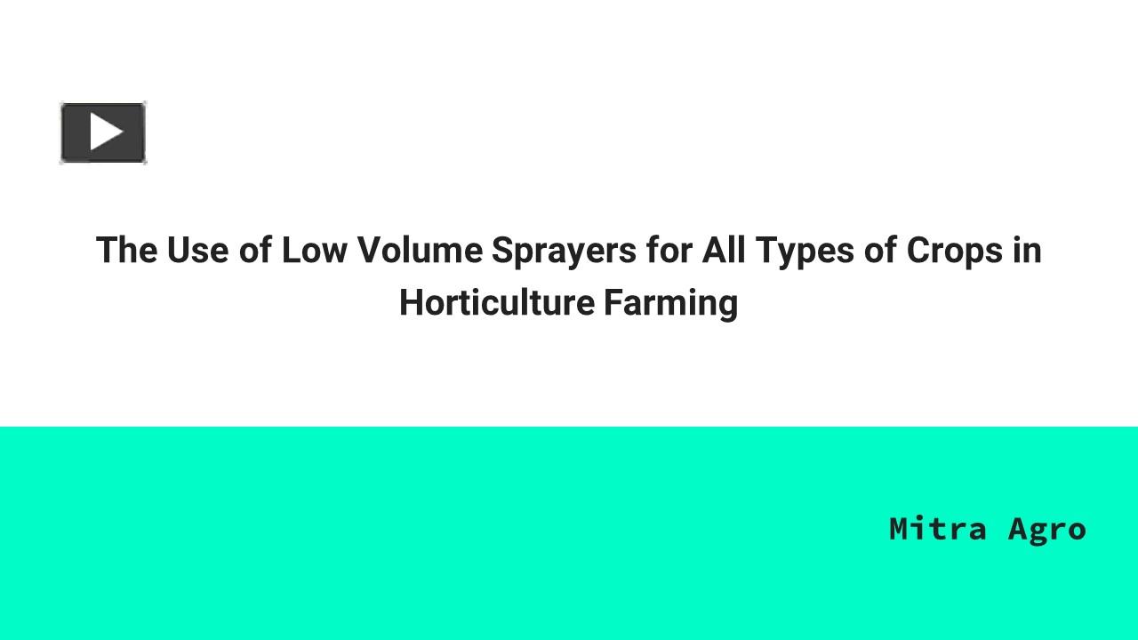 Agriculture Sprayers presentation | free to download