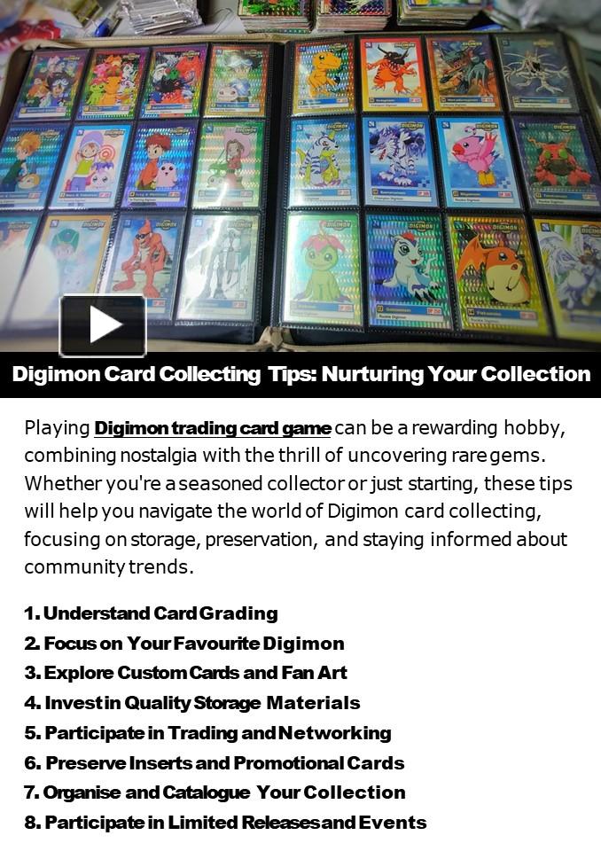 PPT – Digimon Card Collecting Tips: Nurturing Your Collection PowerPoint presentation | free to ...