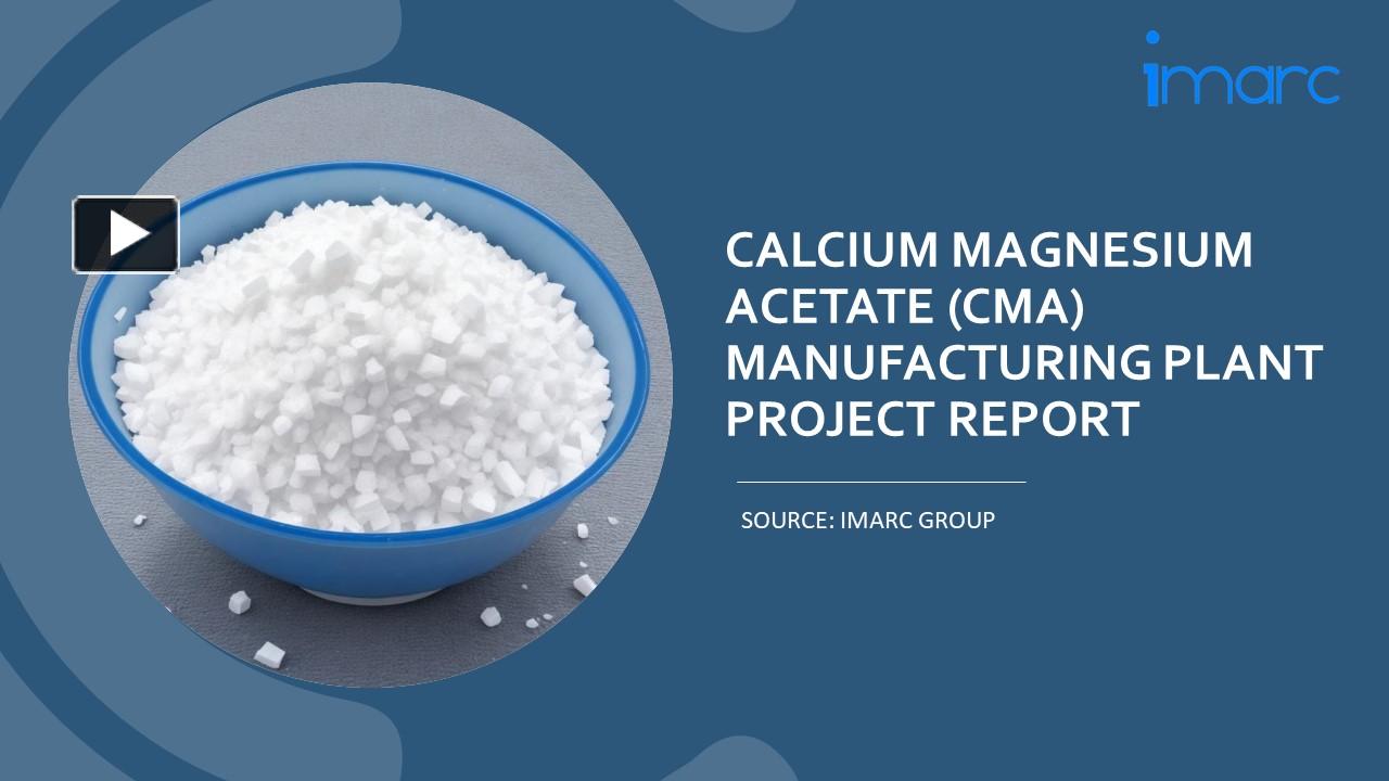 Calcium Magnesium Acetate (CMA) Manufacturing Process, Machinery ...