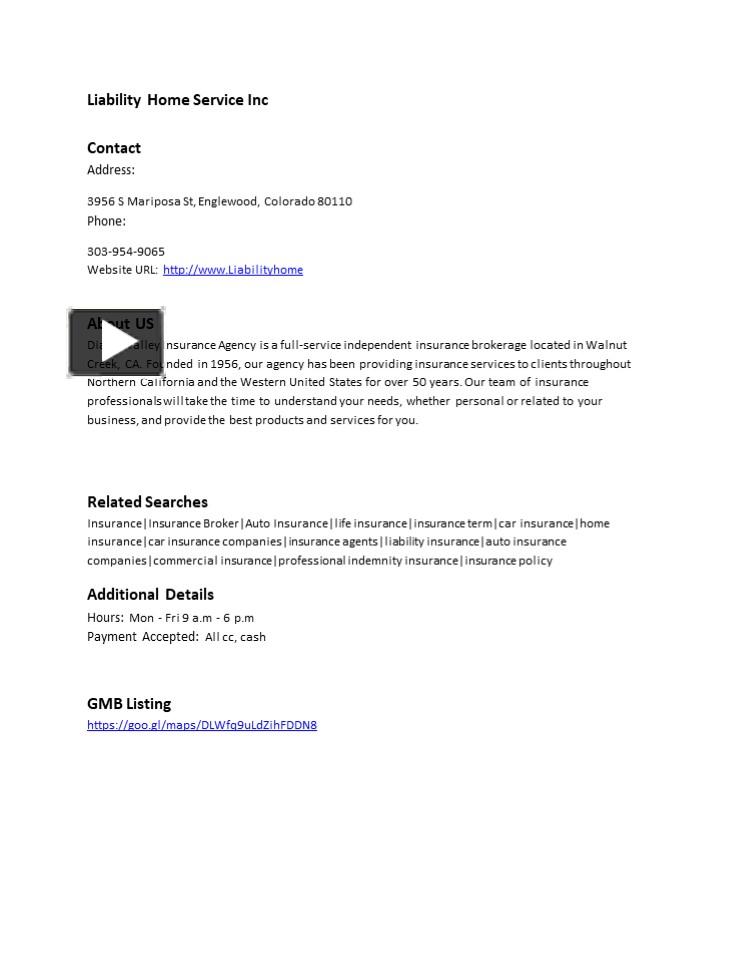 PPT – Liability Home Service Inc PowerPoint presentation | free to download - id: 984845-NWNjN