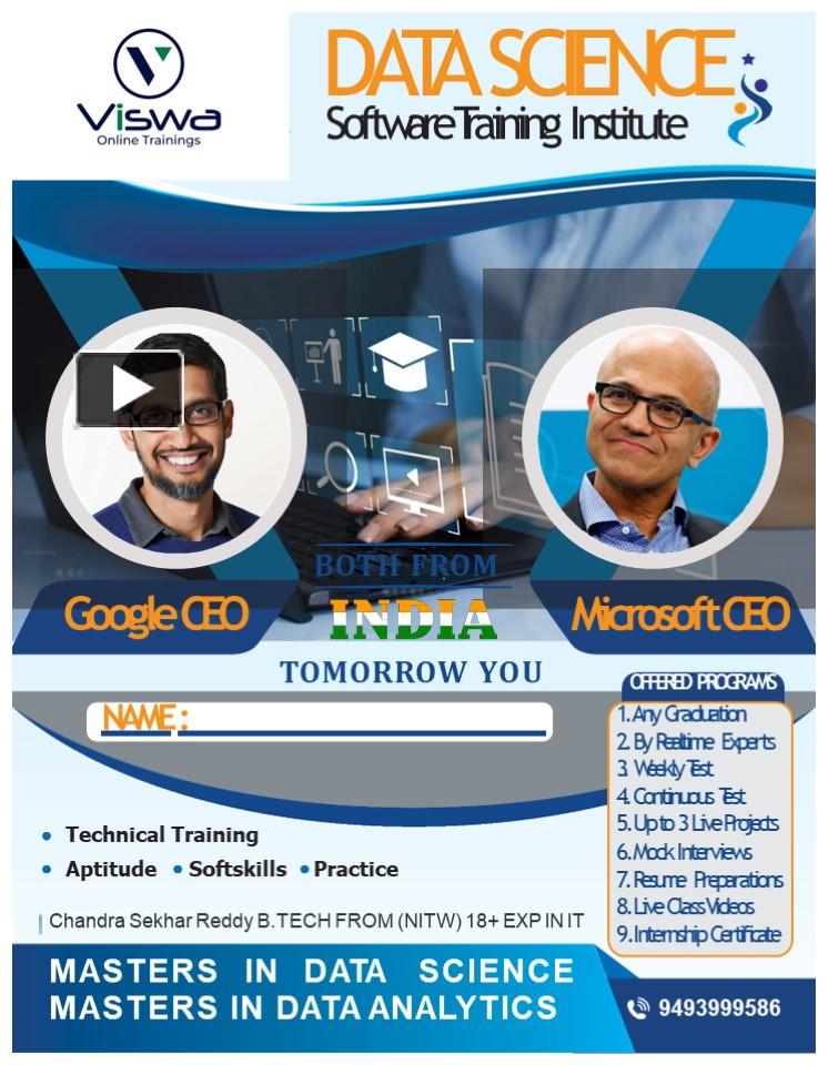 PPT – Best Data Science Online Training institute From India|UK|US|Canada|Australia PowerPoint ...