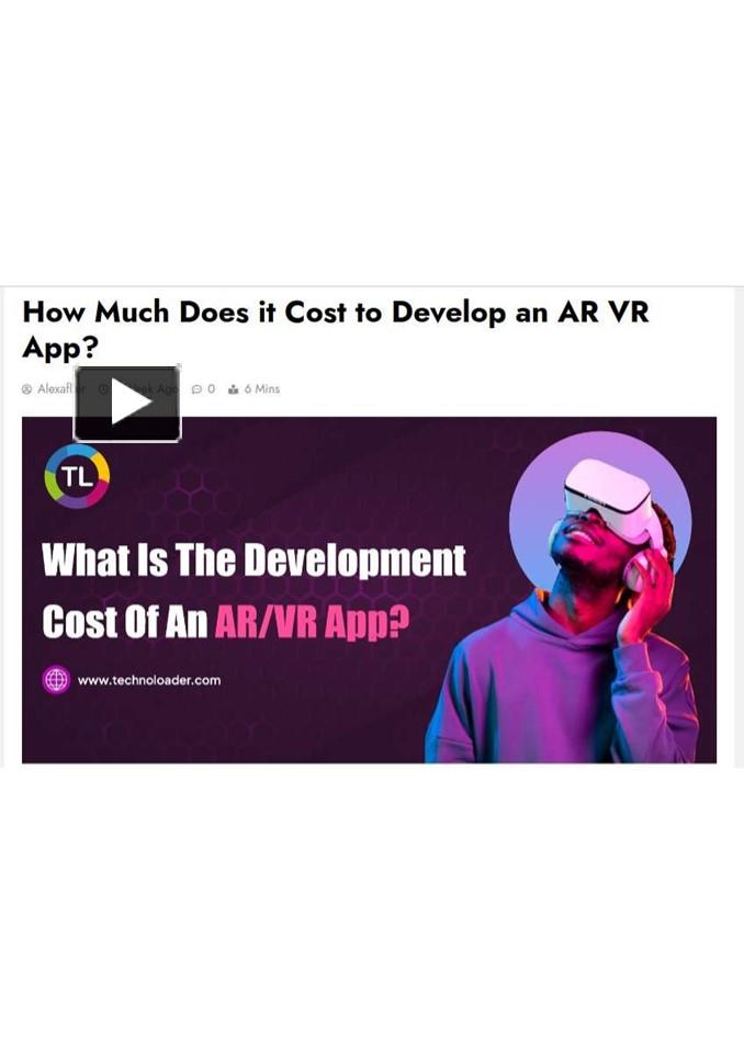 PPT – How Much Does it Cost to Develop an AR VR App? PowerPoint presentation | free to download ...