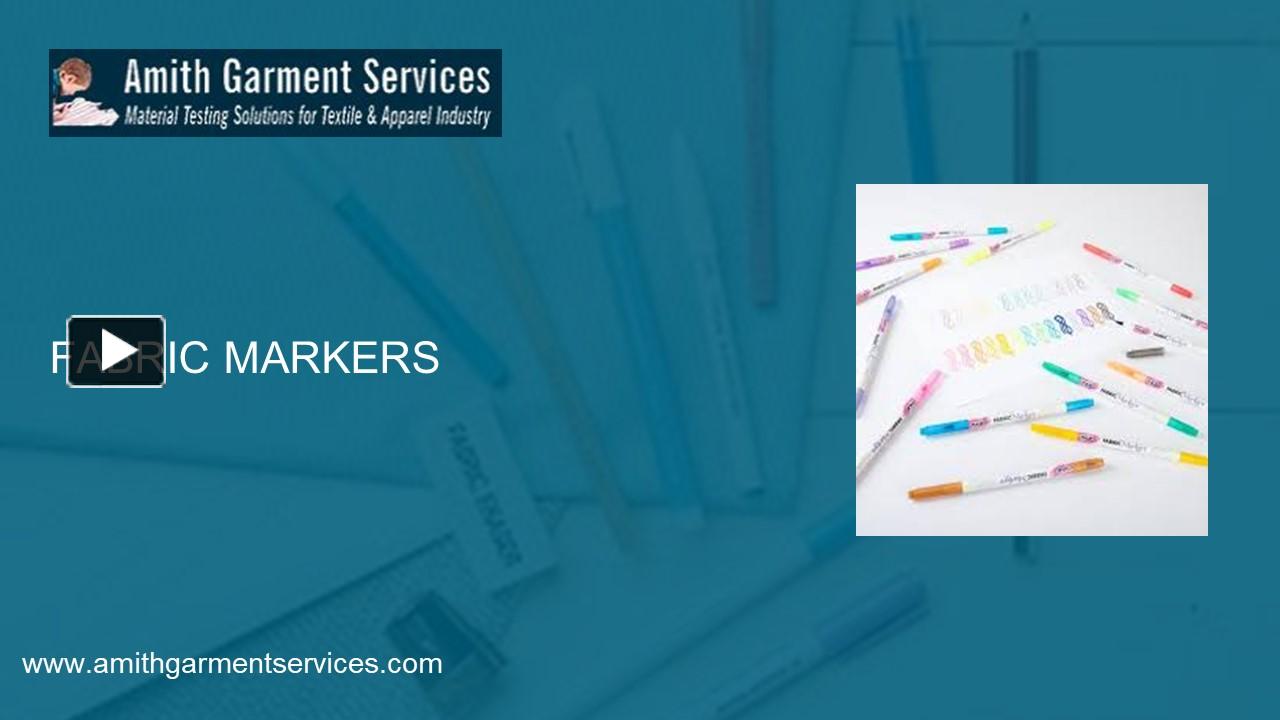 PPT – Fabric Markers PowerPoint presentation | free to download - id: 984e0c-MzE1N