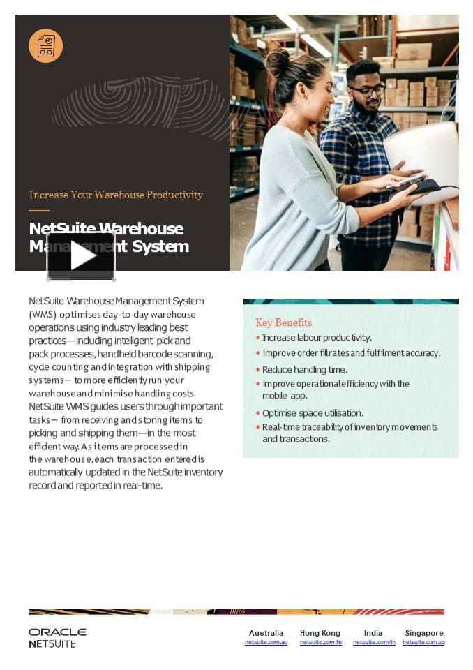 Netsuite Warehouse Management System Cinntra Presentation Free To Download