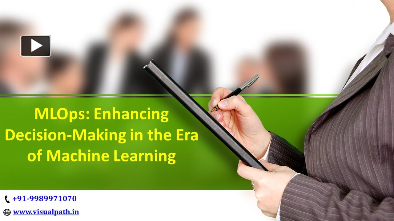 MLOps Training Course in India | MLOps Online Training presentation | free to download