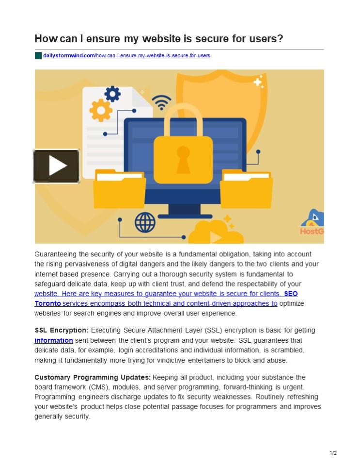 PPT – Fortifying Your Website: Strategies for Enhanced User Security PowerPoint presentation ...
