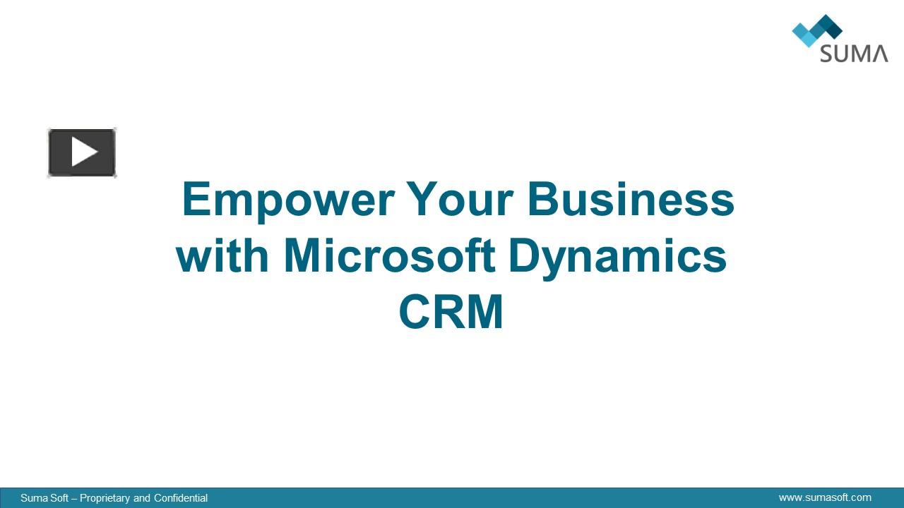PPT – Empower Your Business with Microsoft Dynamics CRM PowerPoint presentation | free to ...