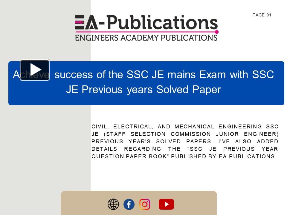 PPT – Achieve success of the SSC JE mains Exam with SSC JE Previous years Solved Paper ...