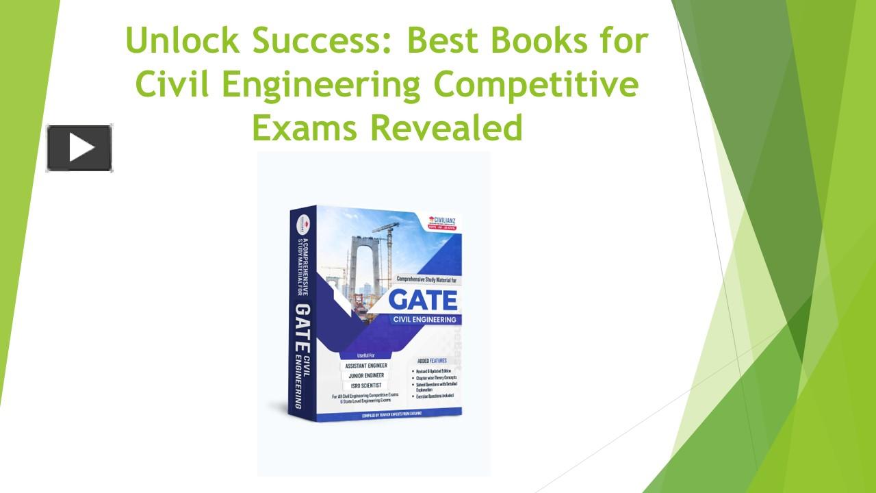 Best Books for Civil Engineering Competitive Exams (1) presentation | free to download