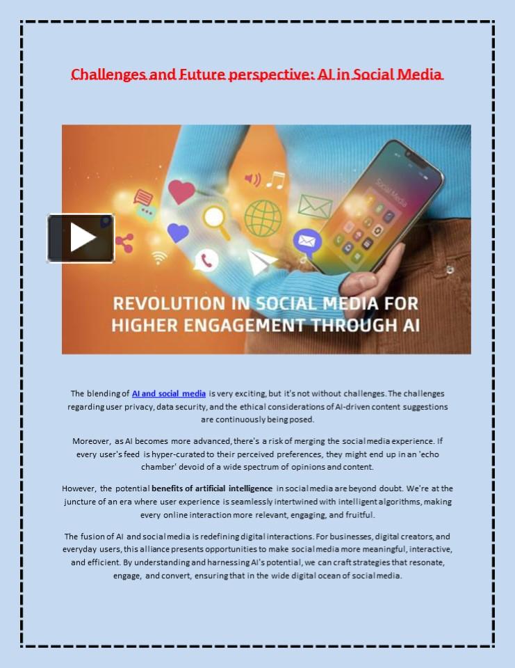 PPT – Artificial Intelligence: Revolution in the world of Social Media PowerPoint presentation ...