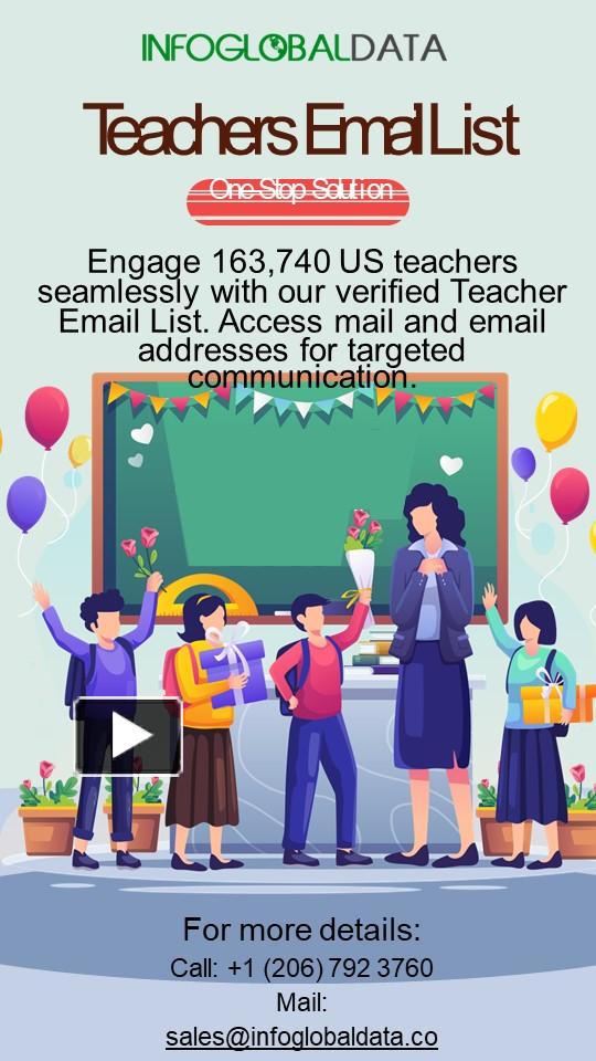 Teachers Email List presentation | free to download