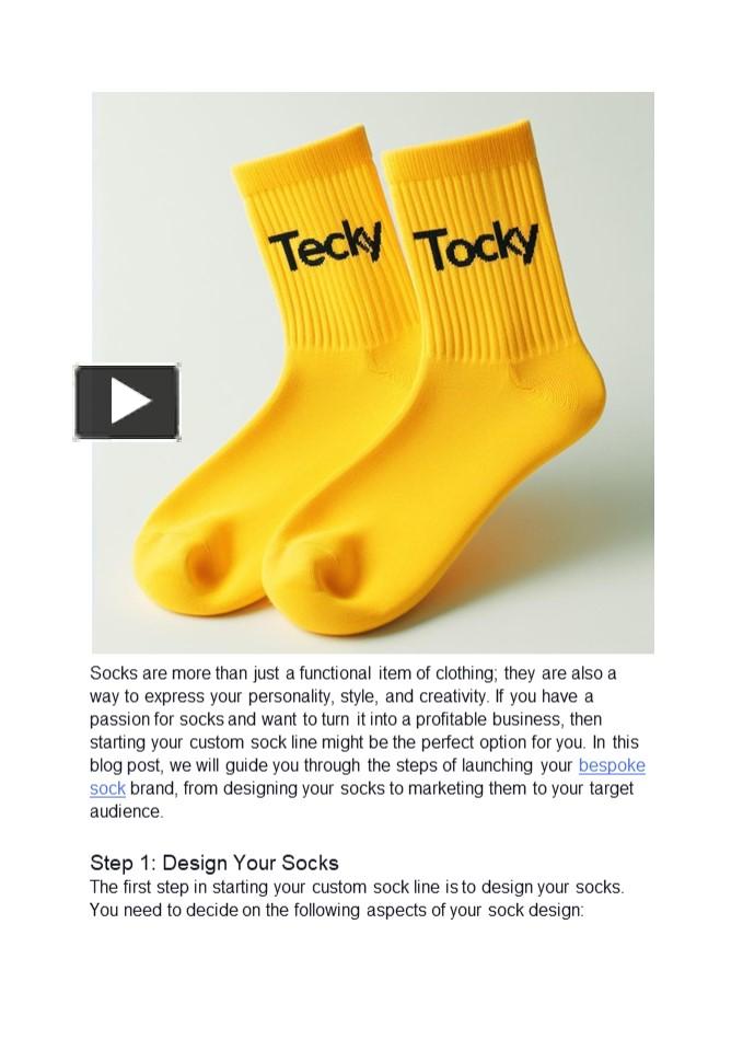 The Business of Bespoke Socks: How to Start Your Own Custom Sock Line presentation | free to ...