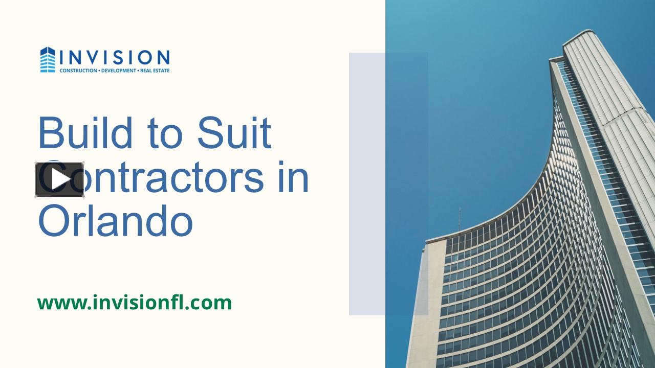 Hire Build To Suit Contractors In Orlando | Invision Development ...