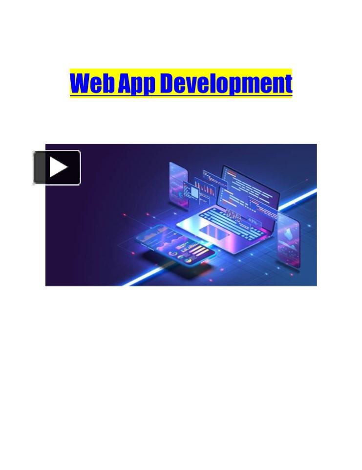 Ppt Web App Development Powerpoint Presentation Free To Download Id 985cbf Ytk3y