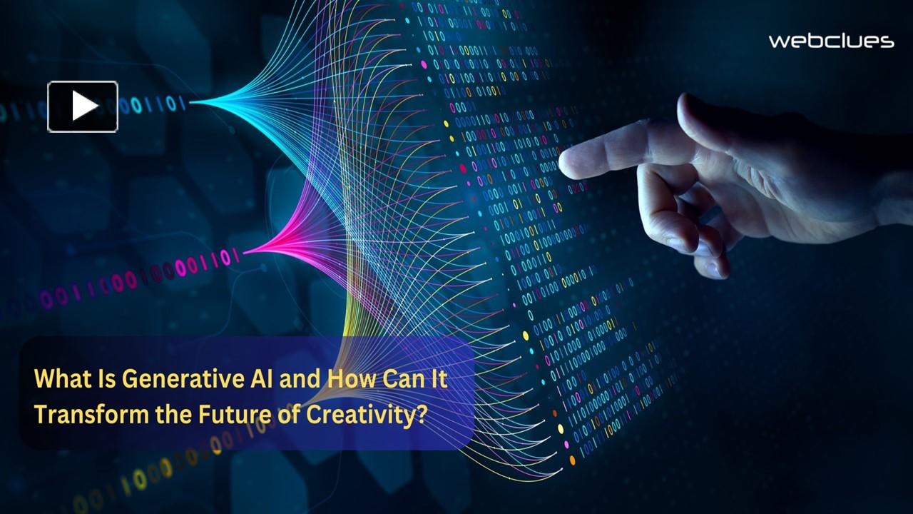 What Is Generative AI and How Can It Transform the Future of Creativity? presentation | free to ...