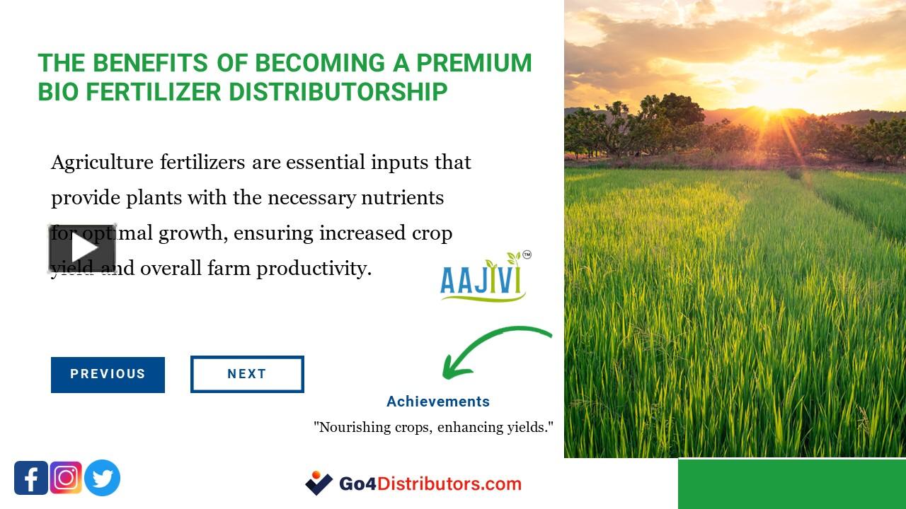 PPT – THE BENEFITS OF BECOMING A PREMIUM BIO FERTILIZER DISTRIBUTORSHIP. PowerPoint presentation ...