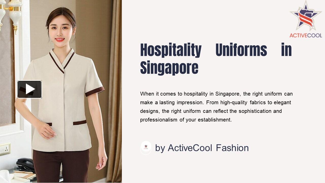 Sleek Service: Modern Singaporean Hospitality Uniforms presentation | free to download