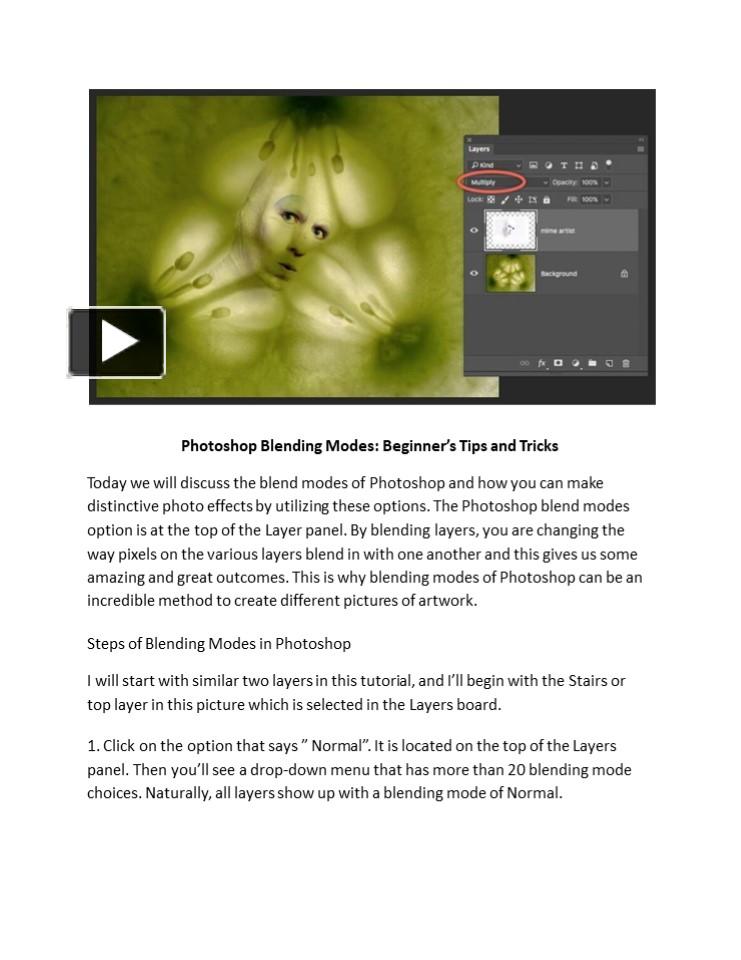 Photoshop Blending Modes: Beginner’s Tips and Tricks presentation | free to download