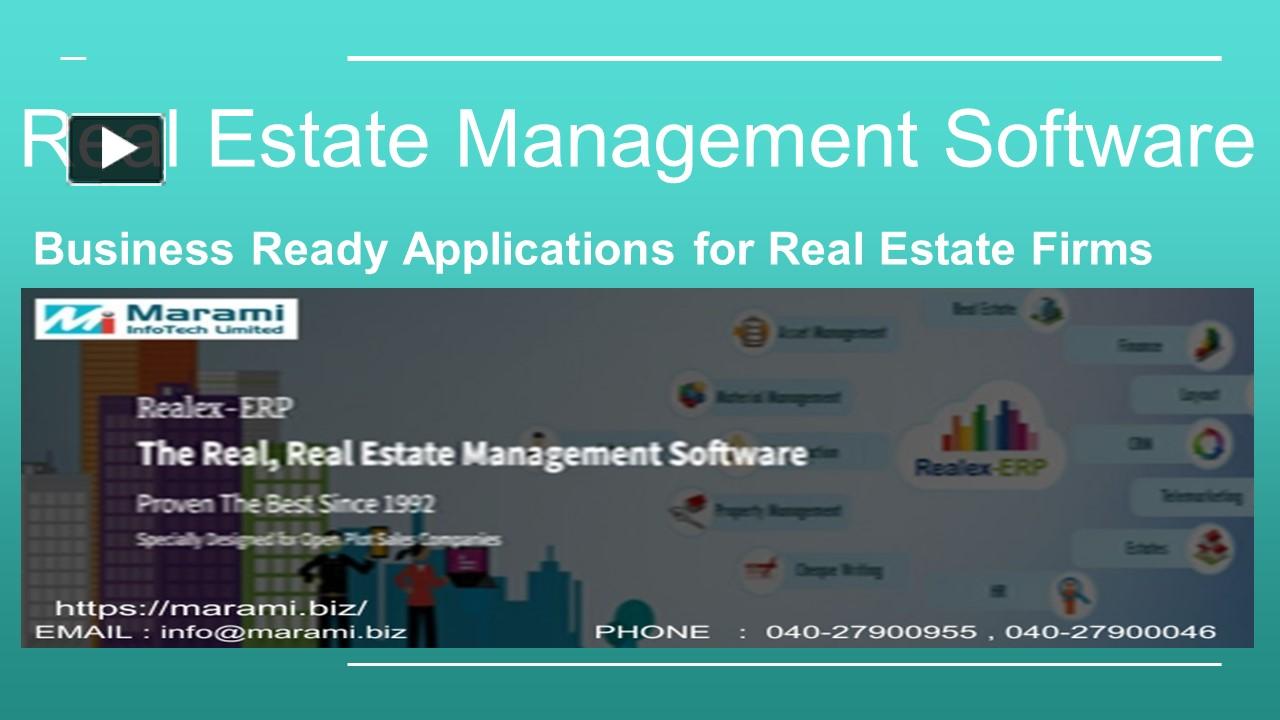PPT – Real Estate Management Software PowerPoint presentation | free to ...