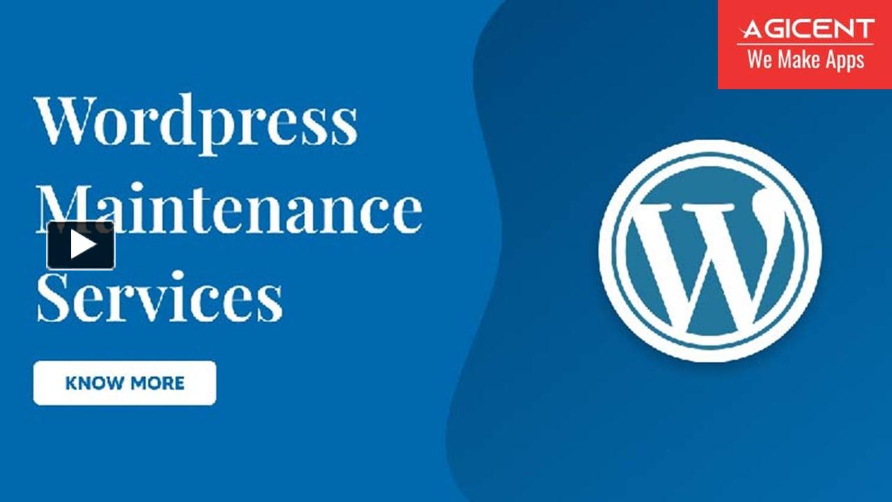 PPT – WordPress Maintenance Services PowerPoint presentation | free to download - id: 98741d-MzA4M