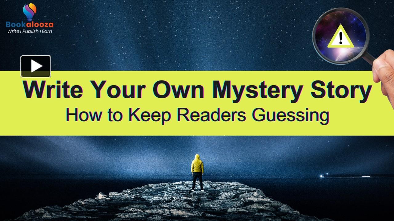 Write your own mystery story presentation | free to download