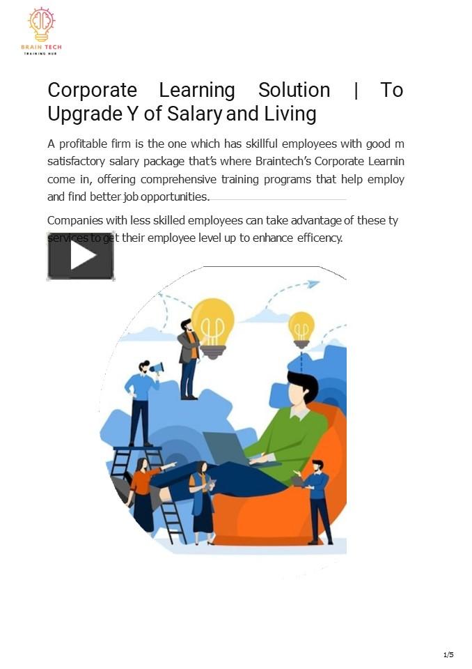 Strategic Mastery: Tailored Corporate Learning Solutions presentation | free to download