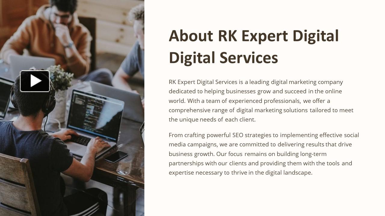 PPT – RK Expert Digital Marketing Services PowerPoint presentation | free to download - id ...