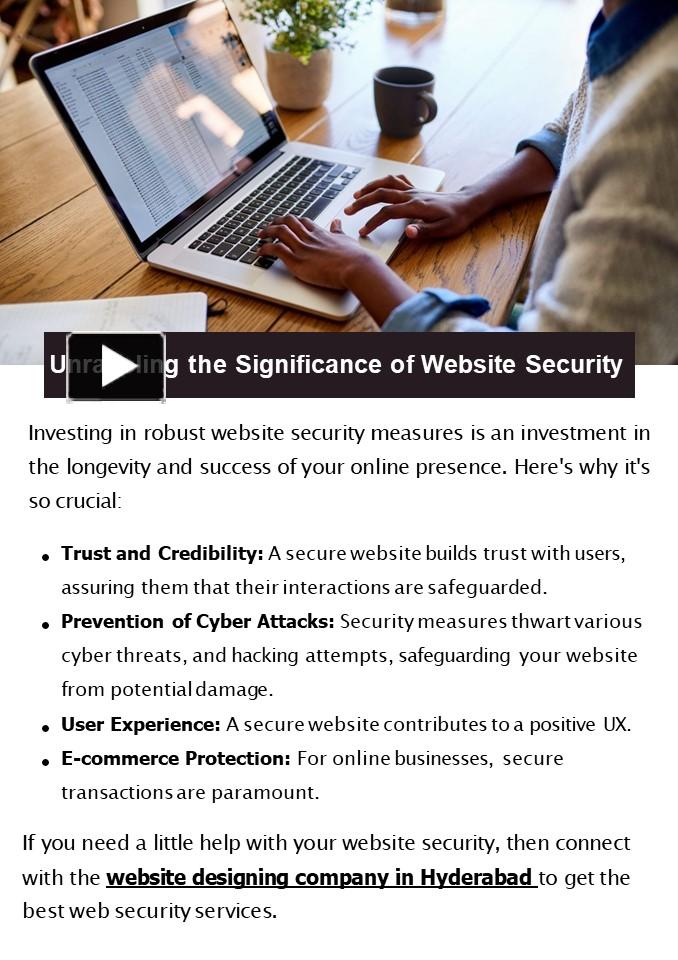PPT – Unraveling the Significance of Website Security PowerPoint presentation | free to download ...