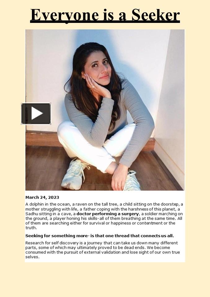 PPT – Everyone is a Seeker | Awakening Love PowerPoint presentation | free to download - id ...