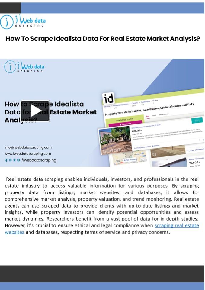 PPT – How To Scrape Idealista Data For Real Estate Market Analysis PowerPoint presentation ...