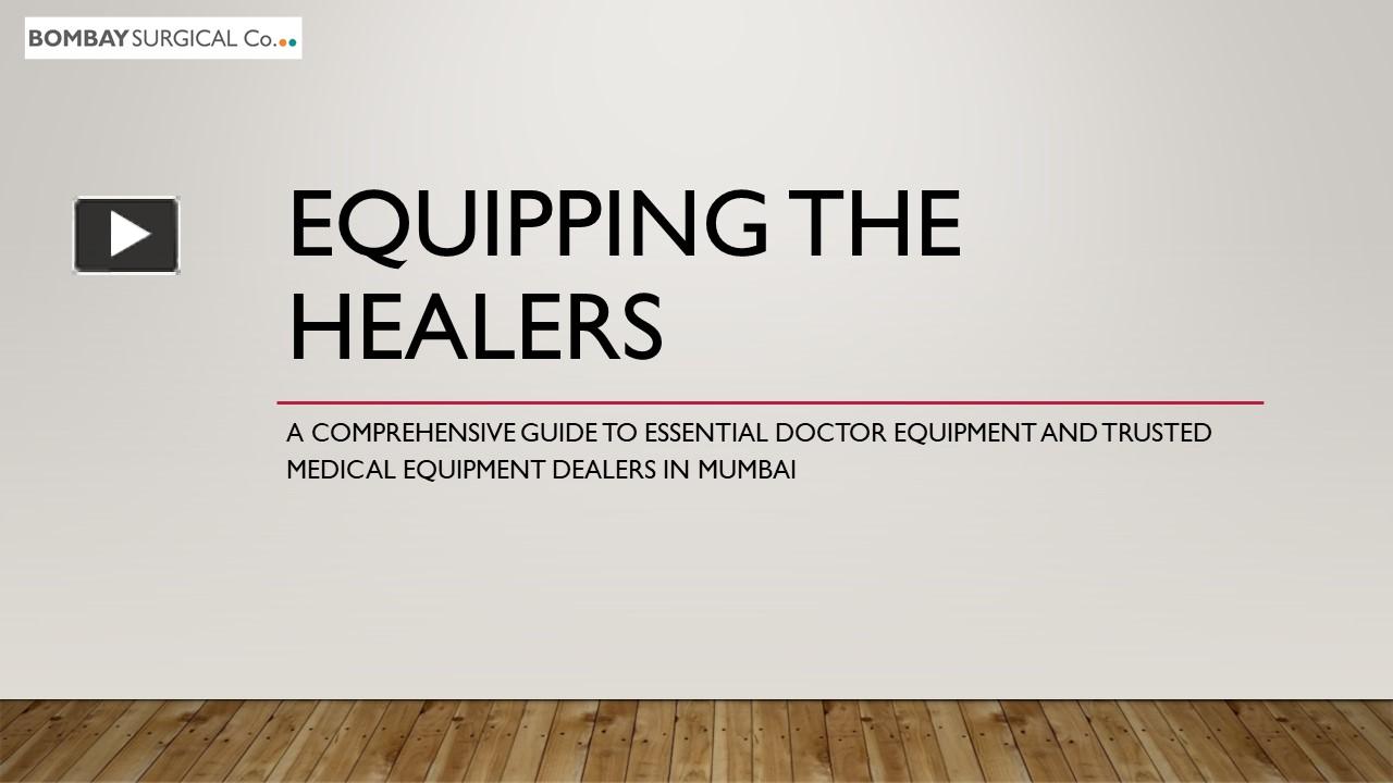 PPT – Equipping the healers PowerPoint presentation | free to download - id: 987cbe-NGExY