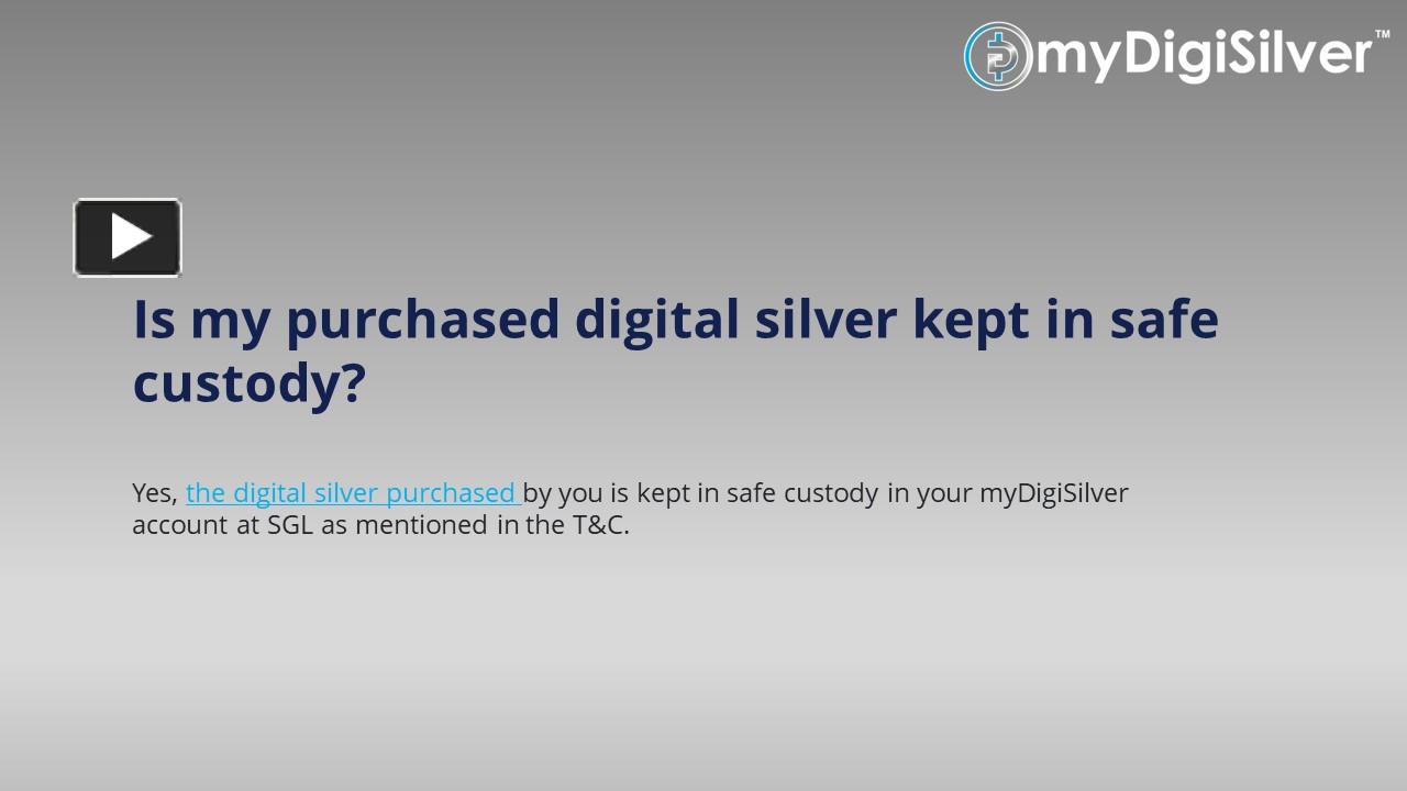 PPT – Buy Digital Silver Online at My Digi Silver PowerPoint presentation | free to download ...