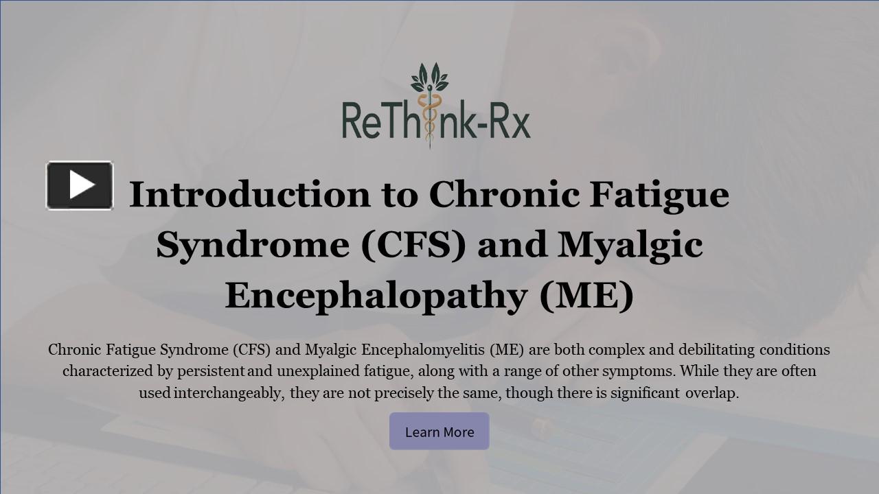 Expert Insights: Understanding Chronic Fatigue Syndrome | ReThink-Rx ...