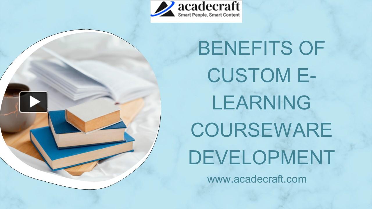 PPT – Benefits of custom e-learning courseware development PowerPoint ...