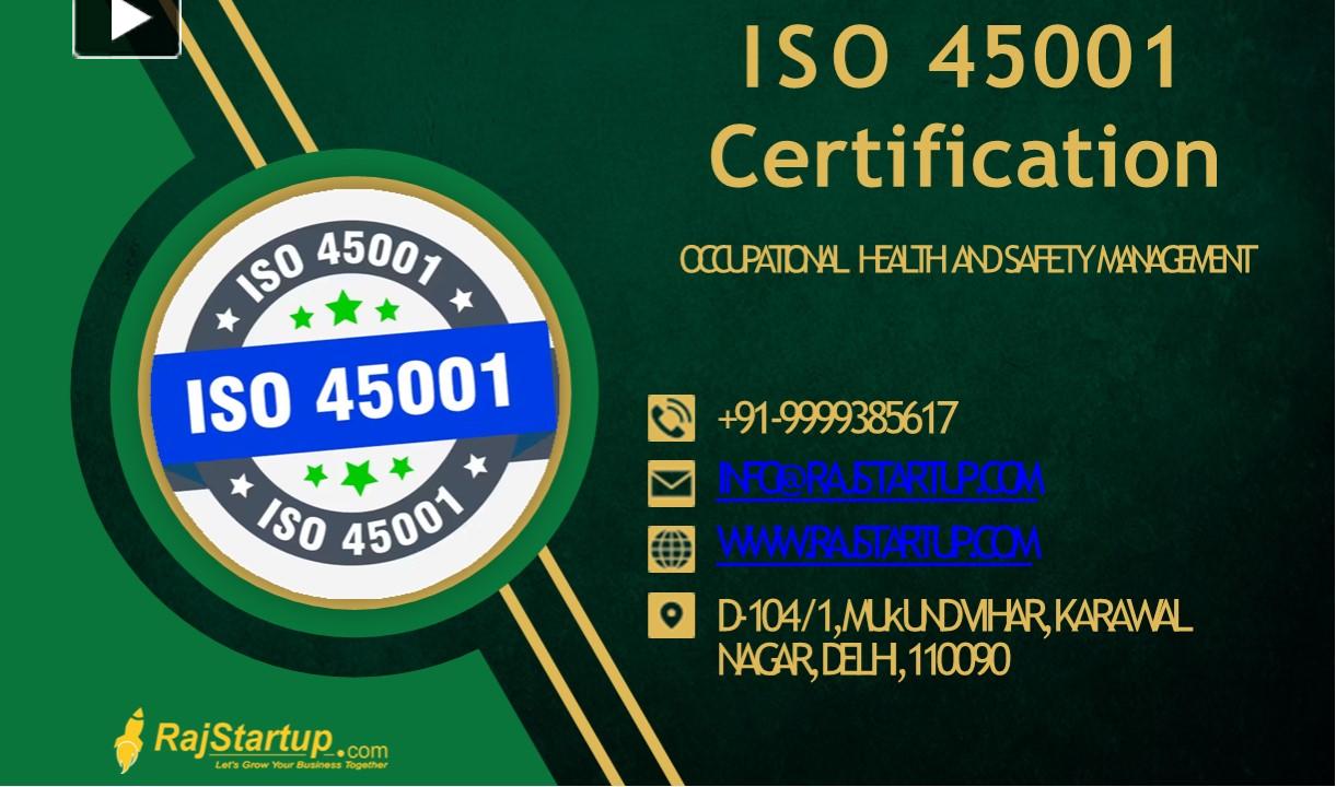 A complete guide on ISO 45001 presentation | free to download