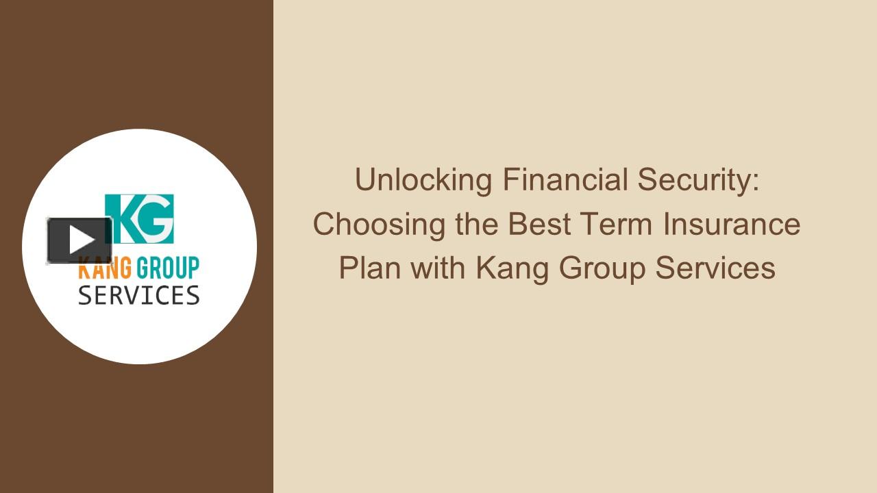 PPT – Unlocking Financial Security: Choosing the Best Term Insurance ...
