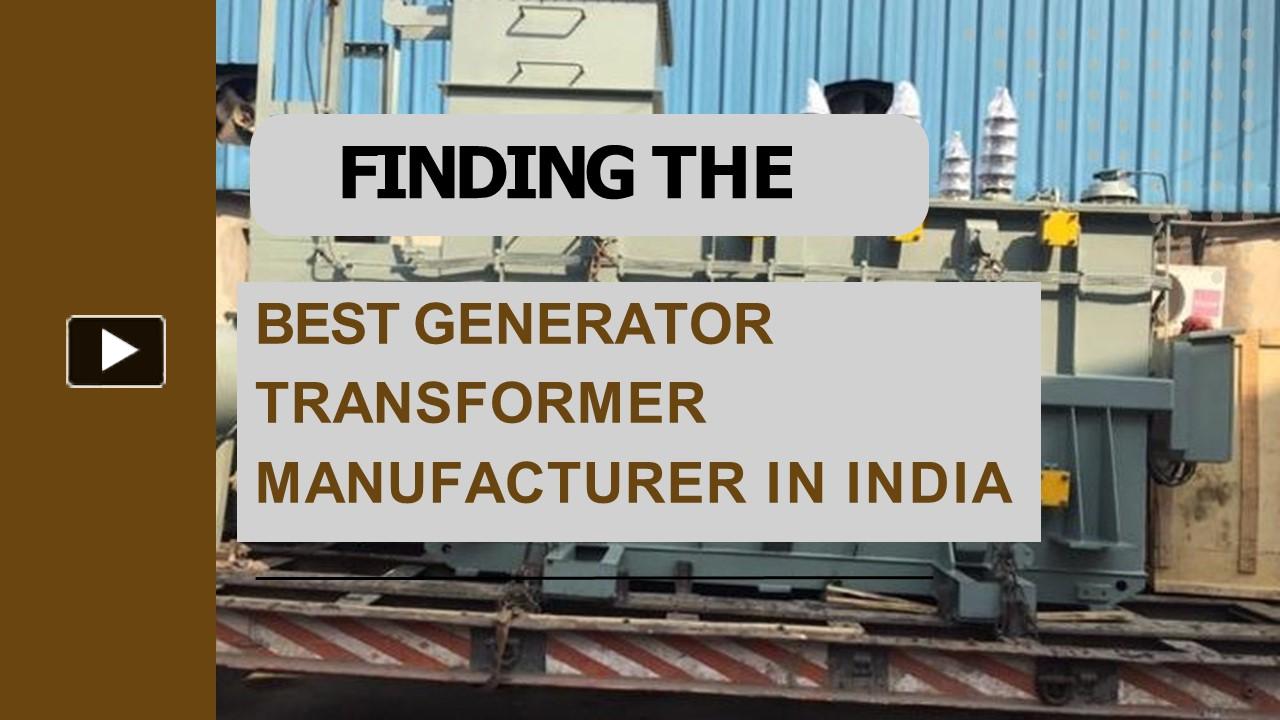 PPT – Why Makpower Transformer is Your Trusted Choice for Generator Transformers in India ...