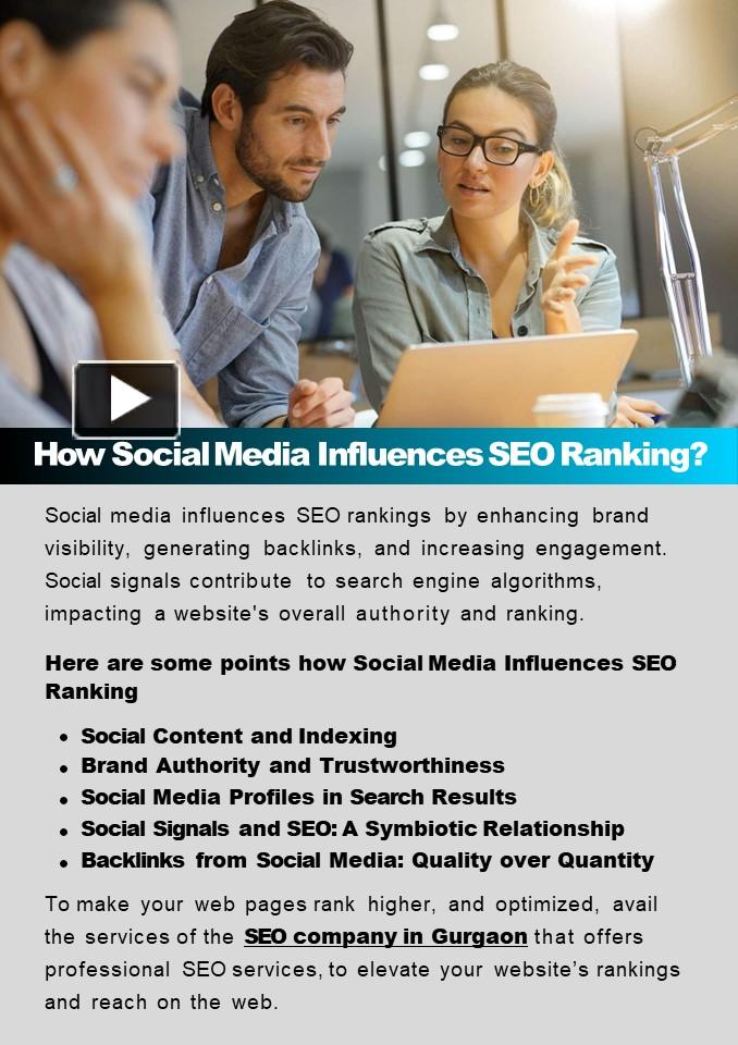 PPT – How Social Media Influences SEO Ranking? PowerPoint presentation ...