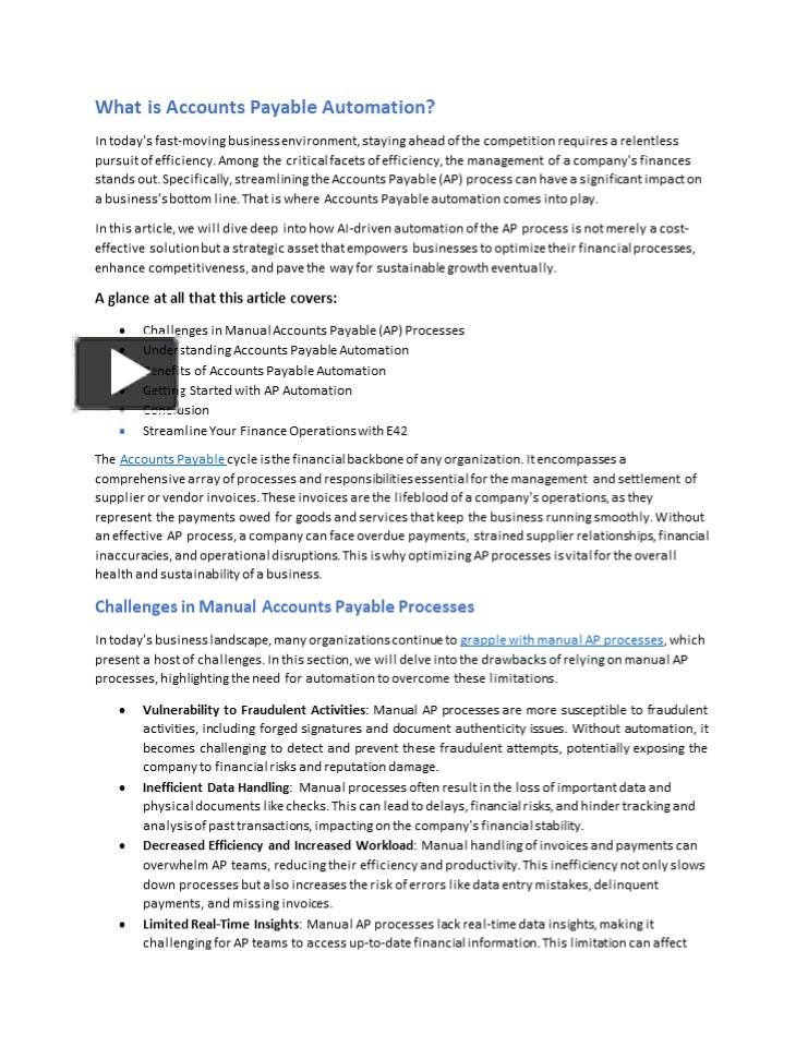 PPT – What is Accounts Payable Automation? PowerPoint presentation | free to download - id ...